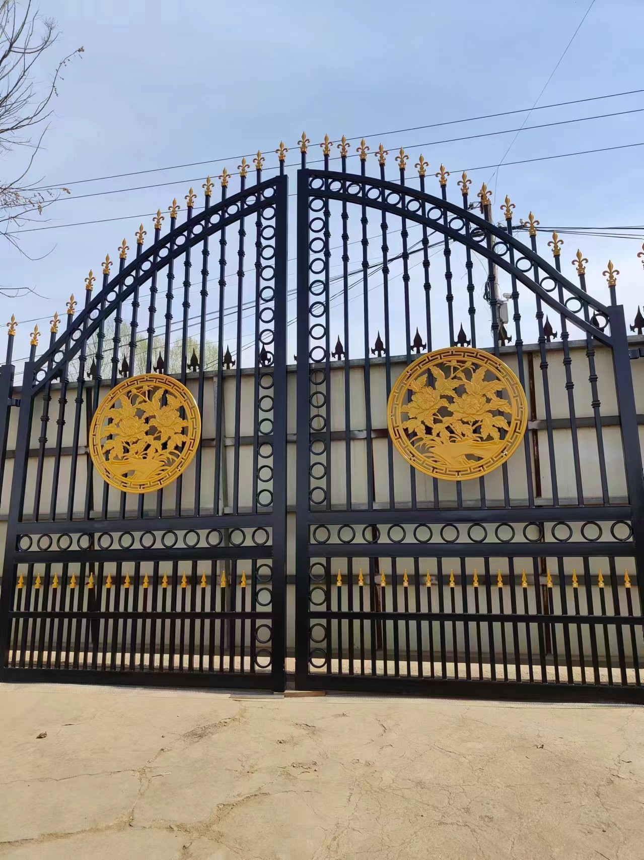 10FT Steel Tubular Fence Gate - Powder Coated & Customizable