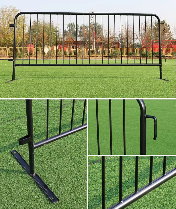 1.1x2.2M Heavy Duty Pedestrian Crowd Control Barriers Outdoor With Flat ...
