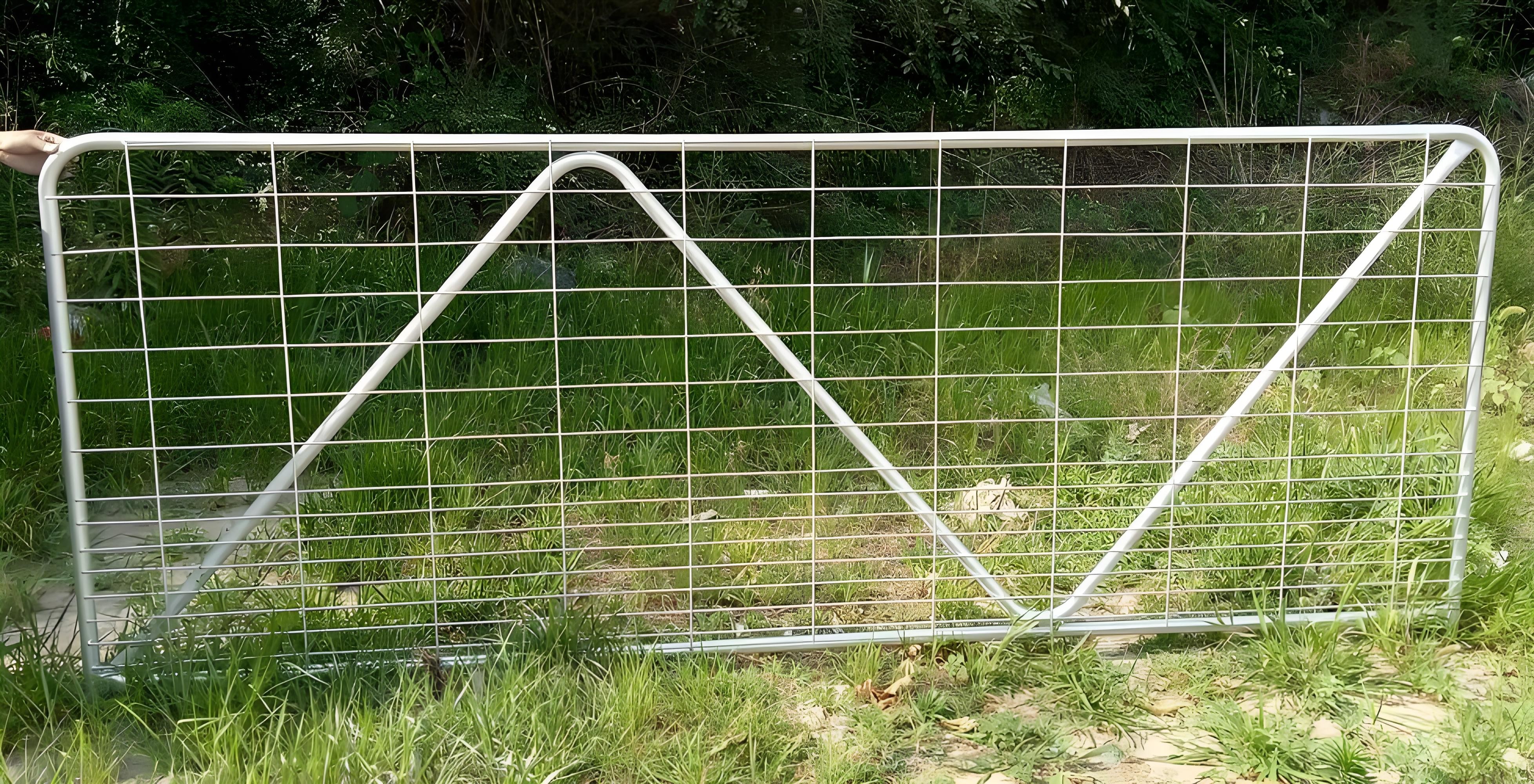 V Stay Galvanized Cattle Fence Gate - Heavy Duty Farm Gate