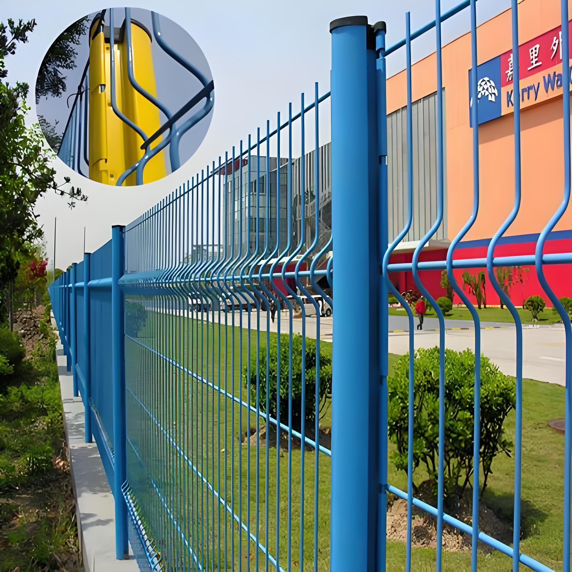 Galvanized Triangle Welded V Mesh Fence - 1500mm Security Fencing